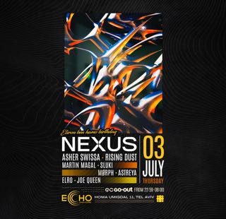 כרטיסים Thursday 3.7 ECHO // NEXUS | GO-OUT